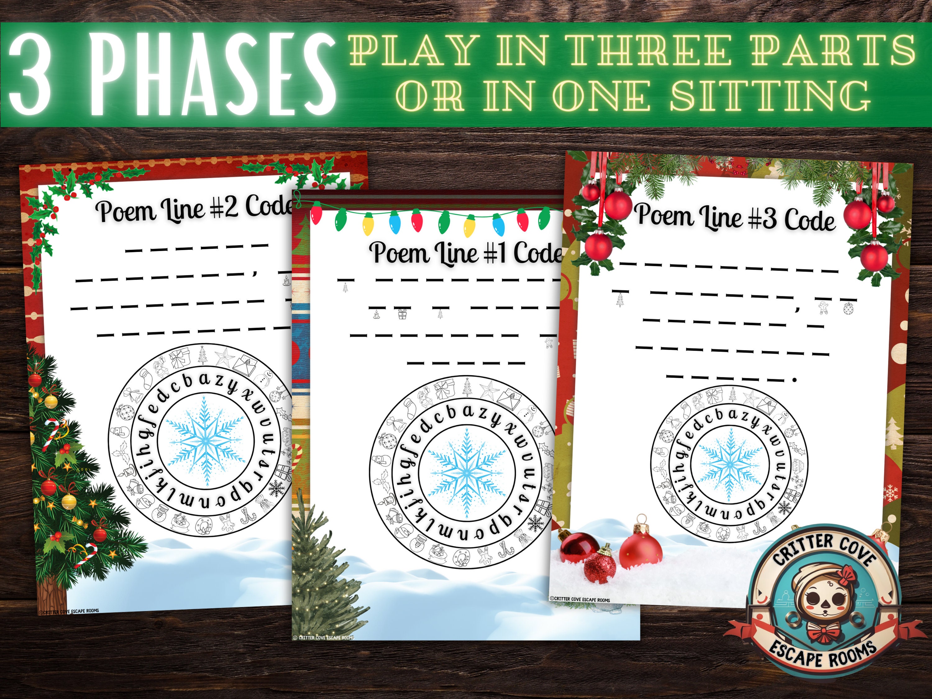Christmas Escape Room: Printable Escape Room for Kids 7-10 | Family ...