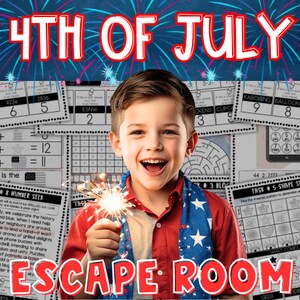 4th of July Printable Escape Room Puzzle Kit for Kids 8-12 ...