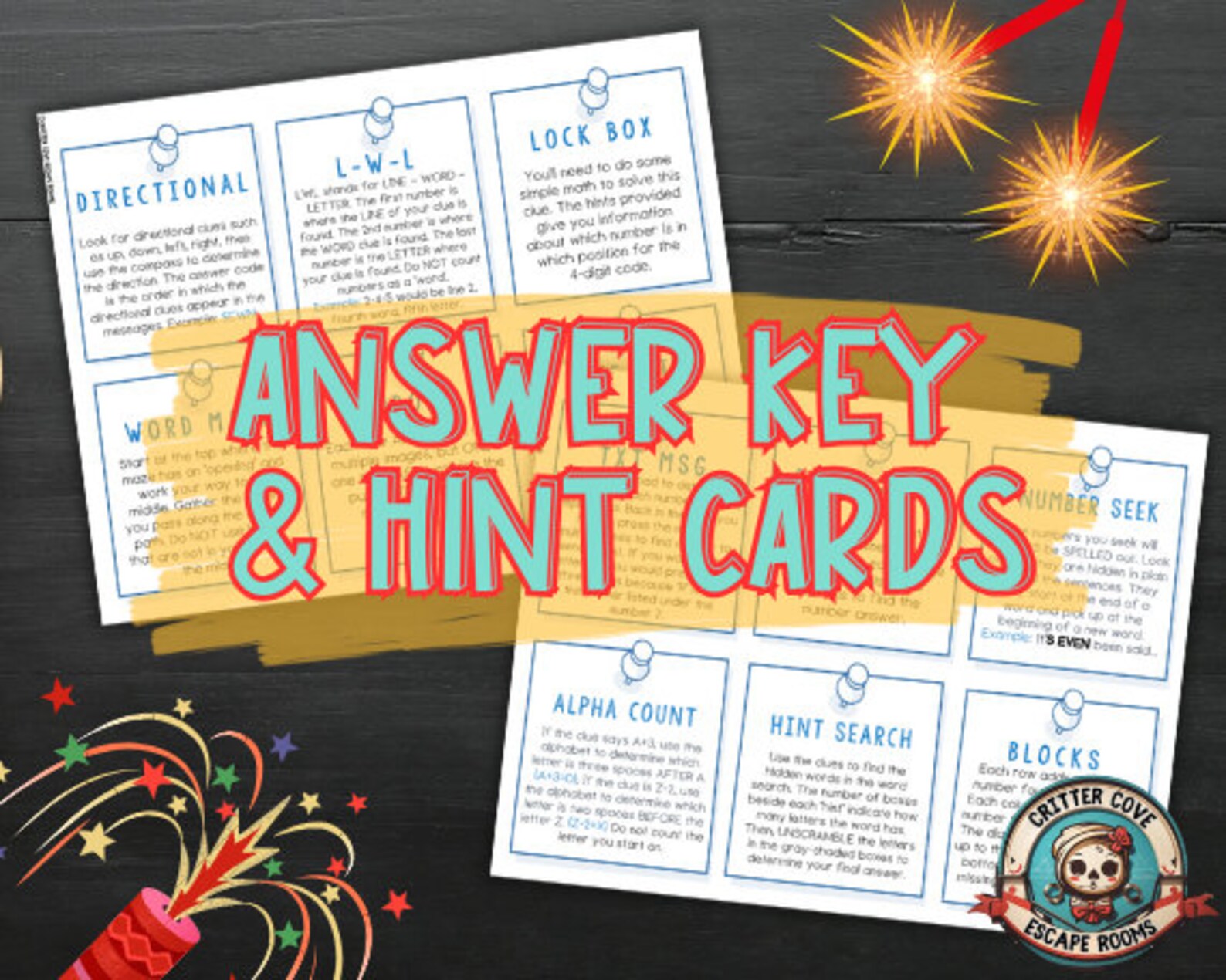 4th of July Printable Escape Room Puzzle Kit for Kids 8-12 ...