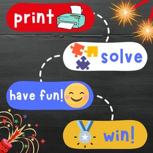 4th of July Printable Escape Room Puzzle Kit for Kids 8-12 ...