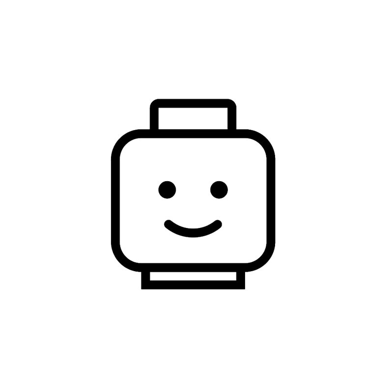 Block Head Design Instant Download Svg, Eps, Dxf, Png, Pdf, Jpg Digital ...