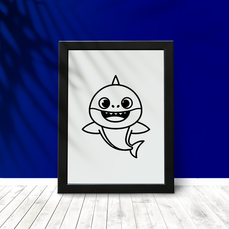 Baby Shark Design Instant Download Svg, Eps, Dxf, Png, Pdf, Jpg Digital ...