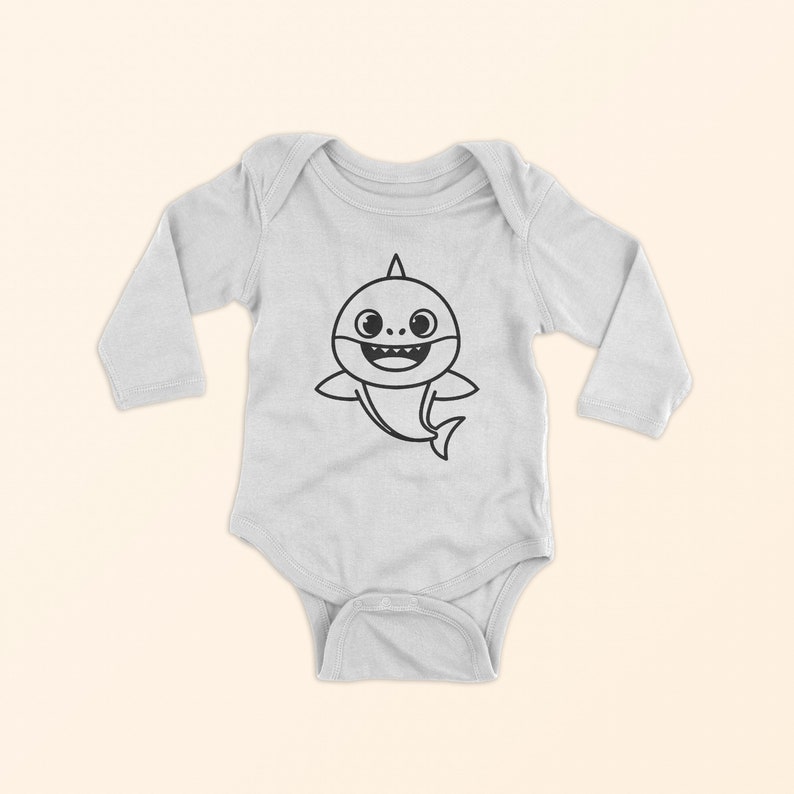 Baby Shark Design Instant Download Svg, Eps, Dxf, Png, Pdf, Jpg Digital ...