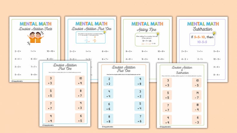 No Prep Get Ready for 1st Grade Summer Math Worksheets: Addition ...