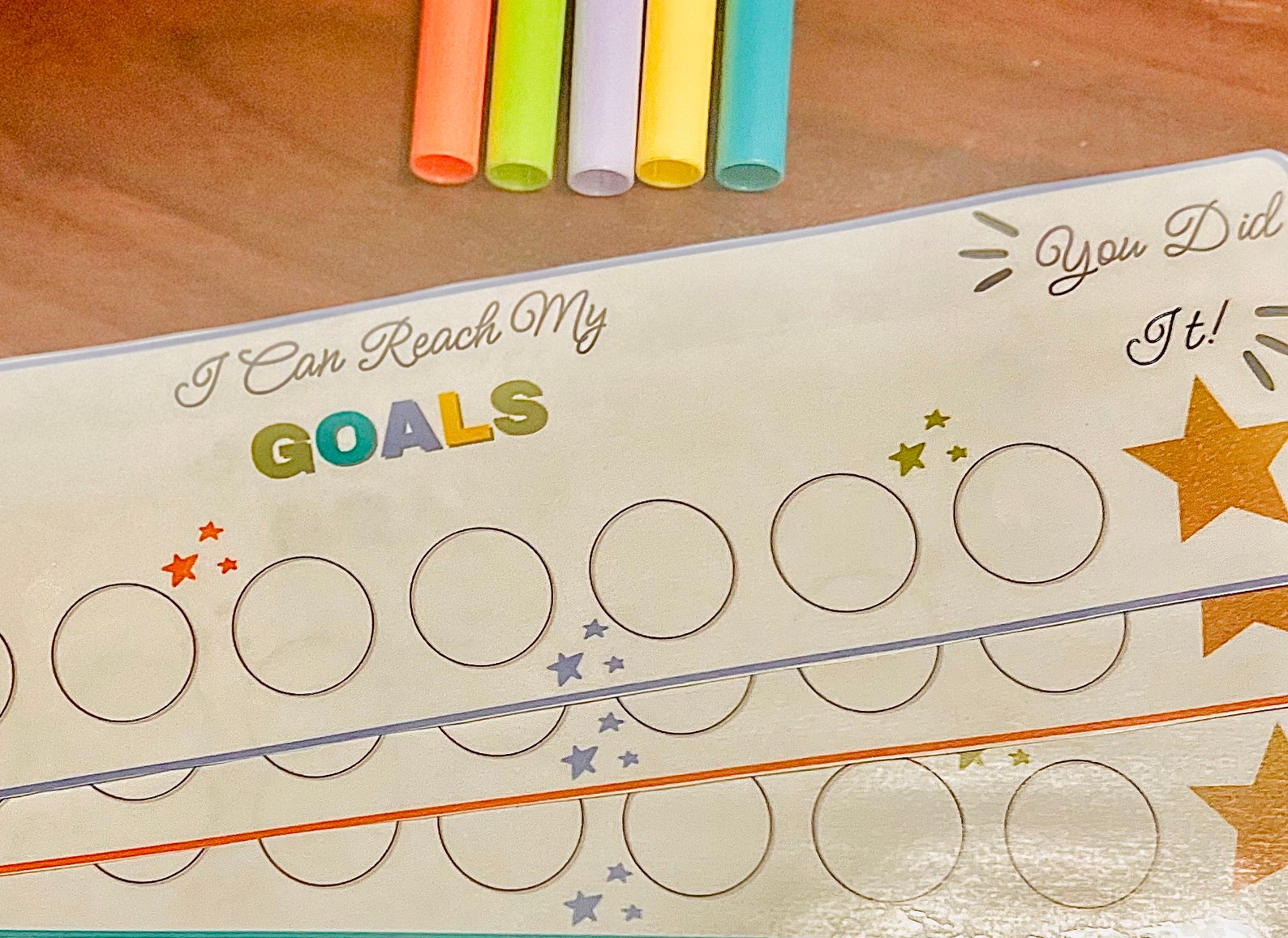 Goal Sticker Chart Rewards Chart Habit Tracker Chore Chart Discipline ...