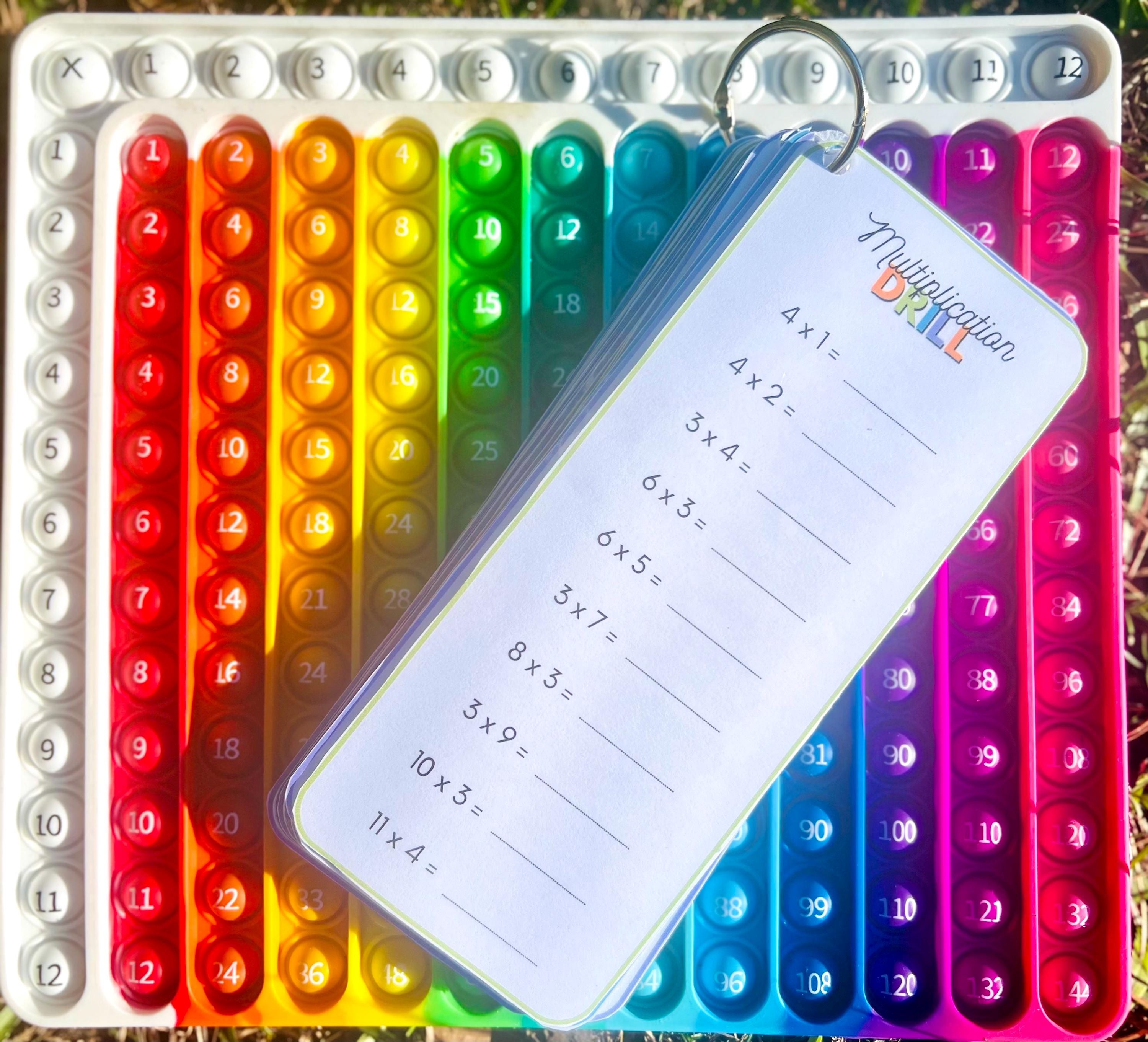 Multiplication and Division Facts Practice Instant Download Cards, Math ...