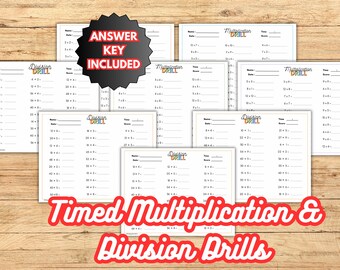 Fact Family Fun - Multiplication and Division - Five Worksheets - Etsy