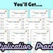 No-prep Multiplication & Skip Counting Practice Worksheets for 3rd and ...