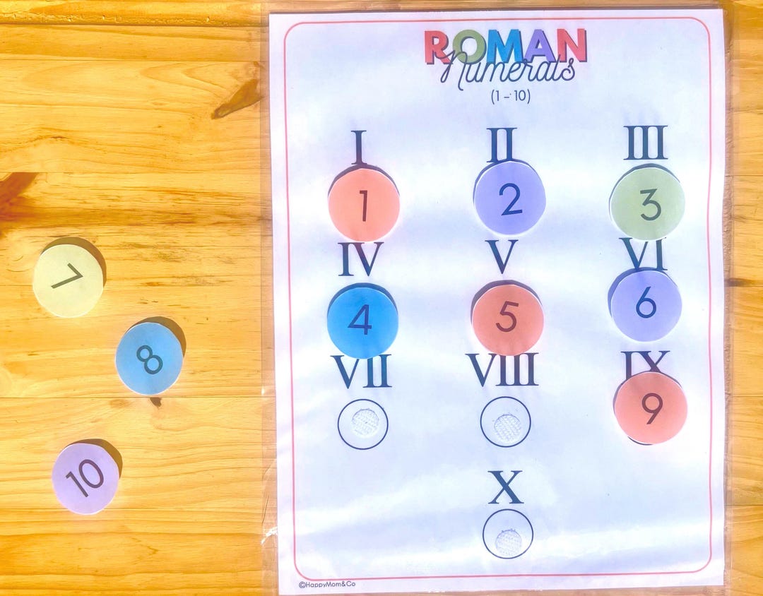 Roman Numeral Activity With BONUS Worksheets 1st-3rd Grade Homeschool ...