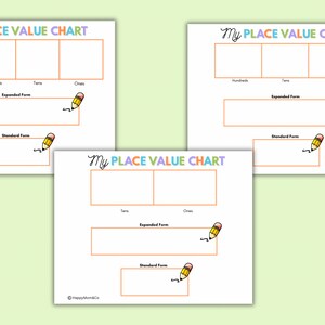 Place Value Chart Ones, Tens, Hundreds, and Thousands Place Fun Summer ...
