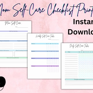 Mom Self-care Checklist Instant Printable - Etsy