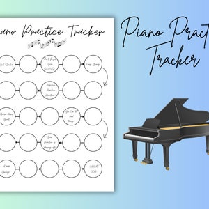 Printable Piano Practice Tracker - Etsy