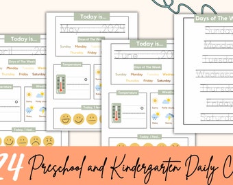 Printable Circle Time Activity for Preschool and Kindergarten, Early ...