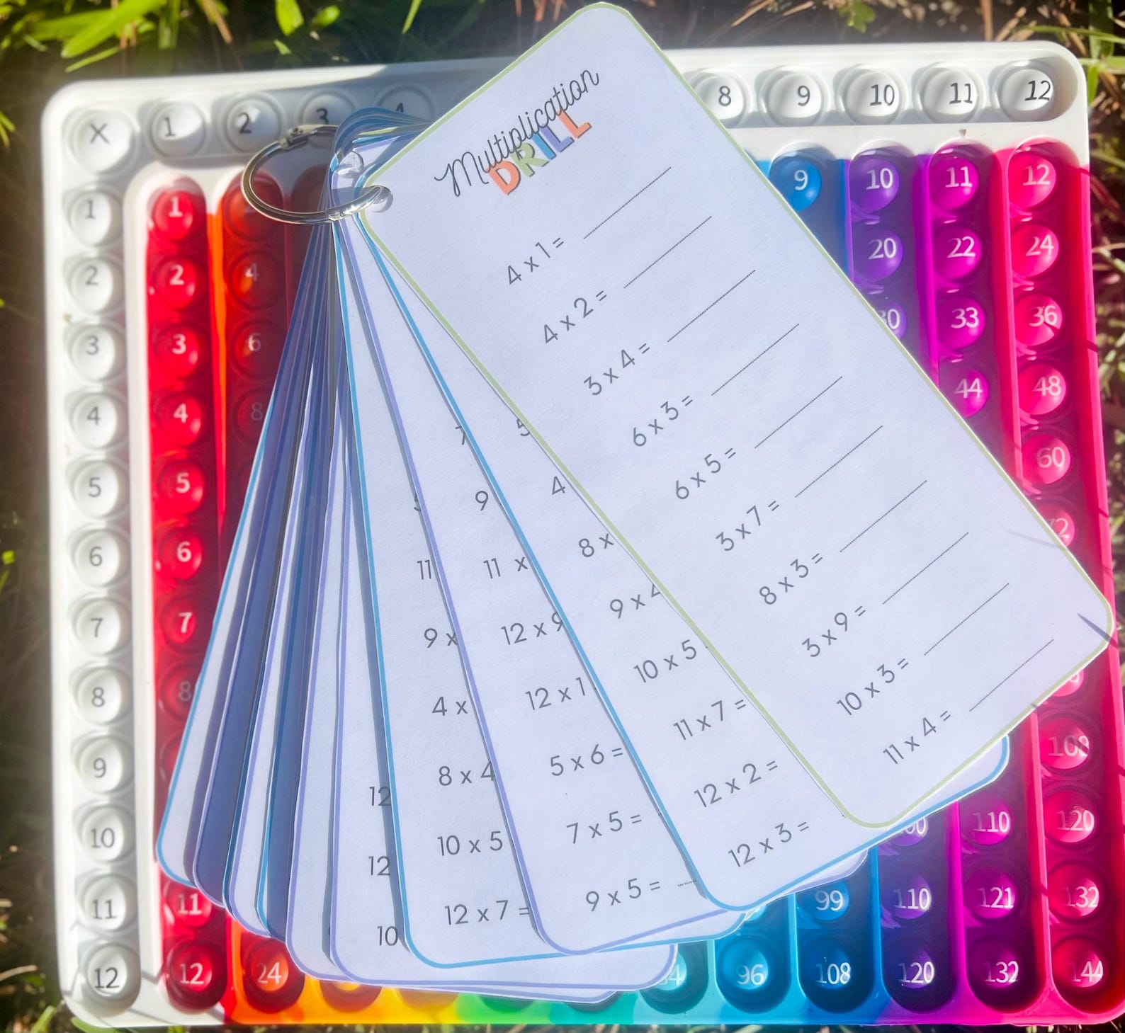 Multiplication & Division Flash Cards: 1st-3rd Grade Math (digital ...