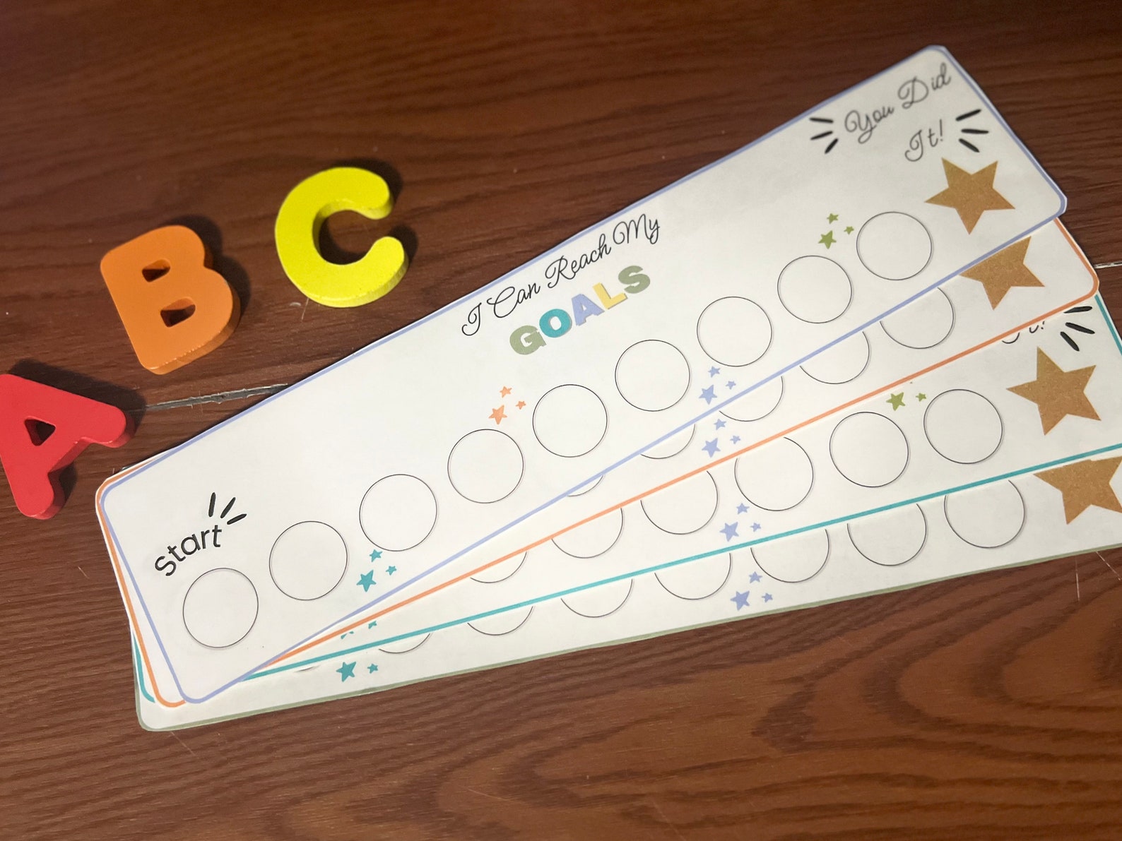 Goal Sticker Chart Rewards Chart Habit Tracker Chore Chart Discipline ...