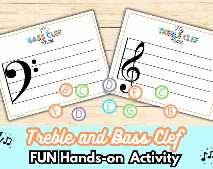FUN Hands-on Activity for Music Lessons Music Notes Practice - Etsy