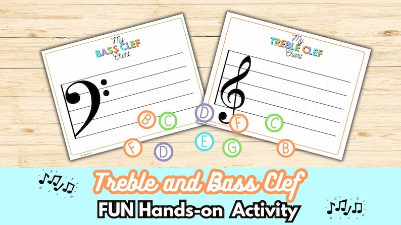 FUN Hands-on Activity for Music Lessons Music Notes Practice - Etsy