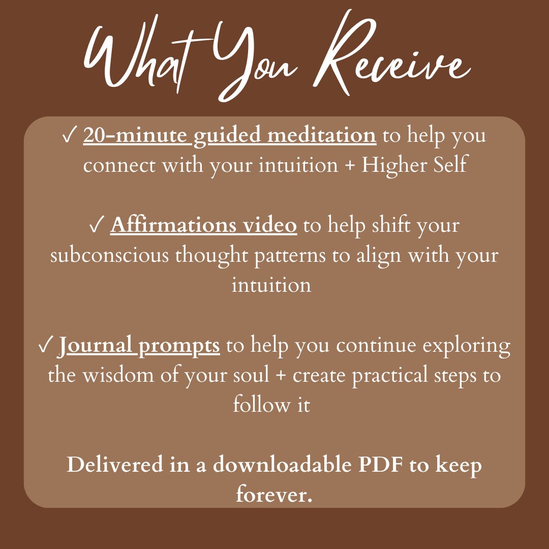 Higher Self Activation Guided Meditation Affirmations - Etsy