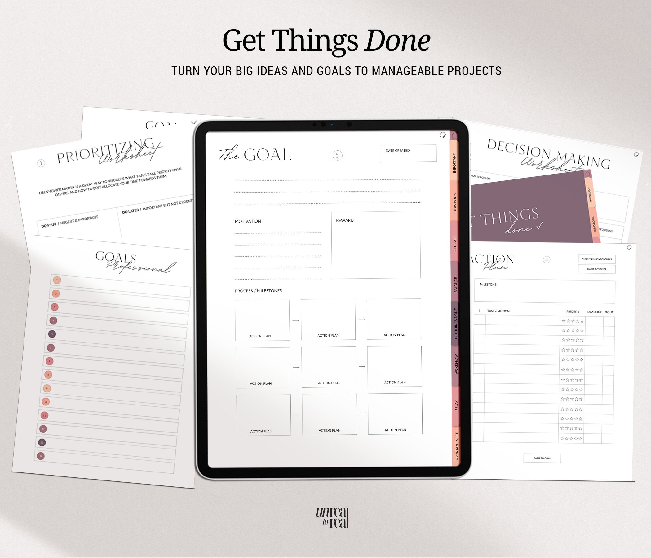 2024 Ultimate Digital Planner for Goodnotes Interactive, Undated ADHD ...