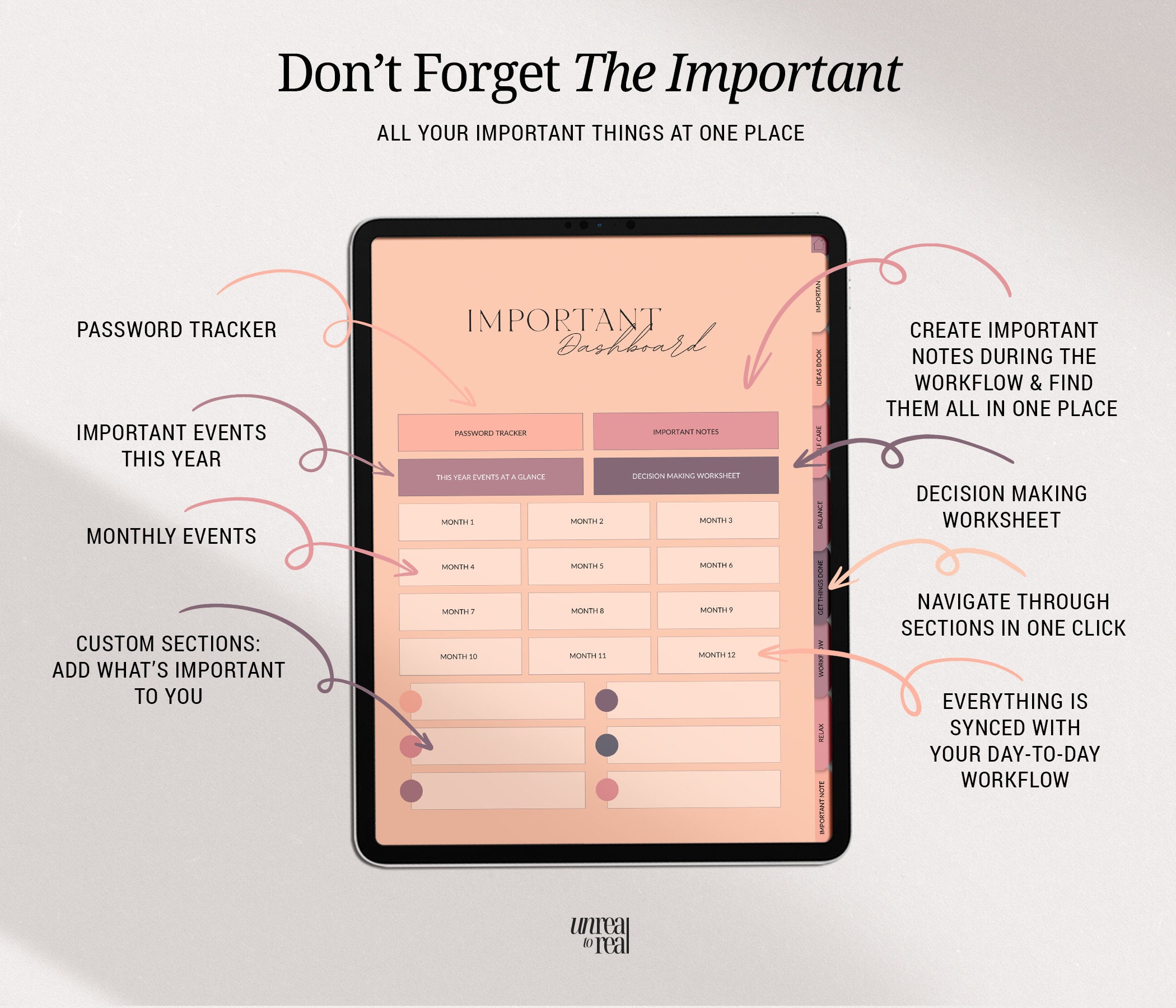 2024 Ultimate Digital Planner for Goodnotes Interactive, Undated ADHD ...