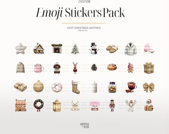 Ios18 Custom Emoji Sticker Icons | Beige Aesthetic iPhone Icons Pack ...
