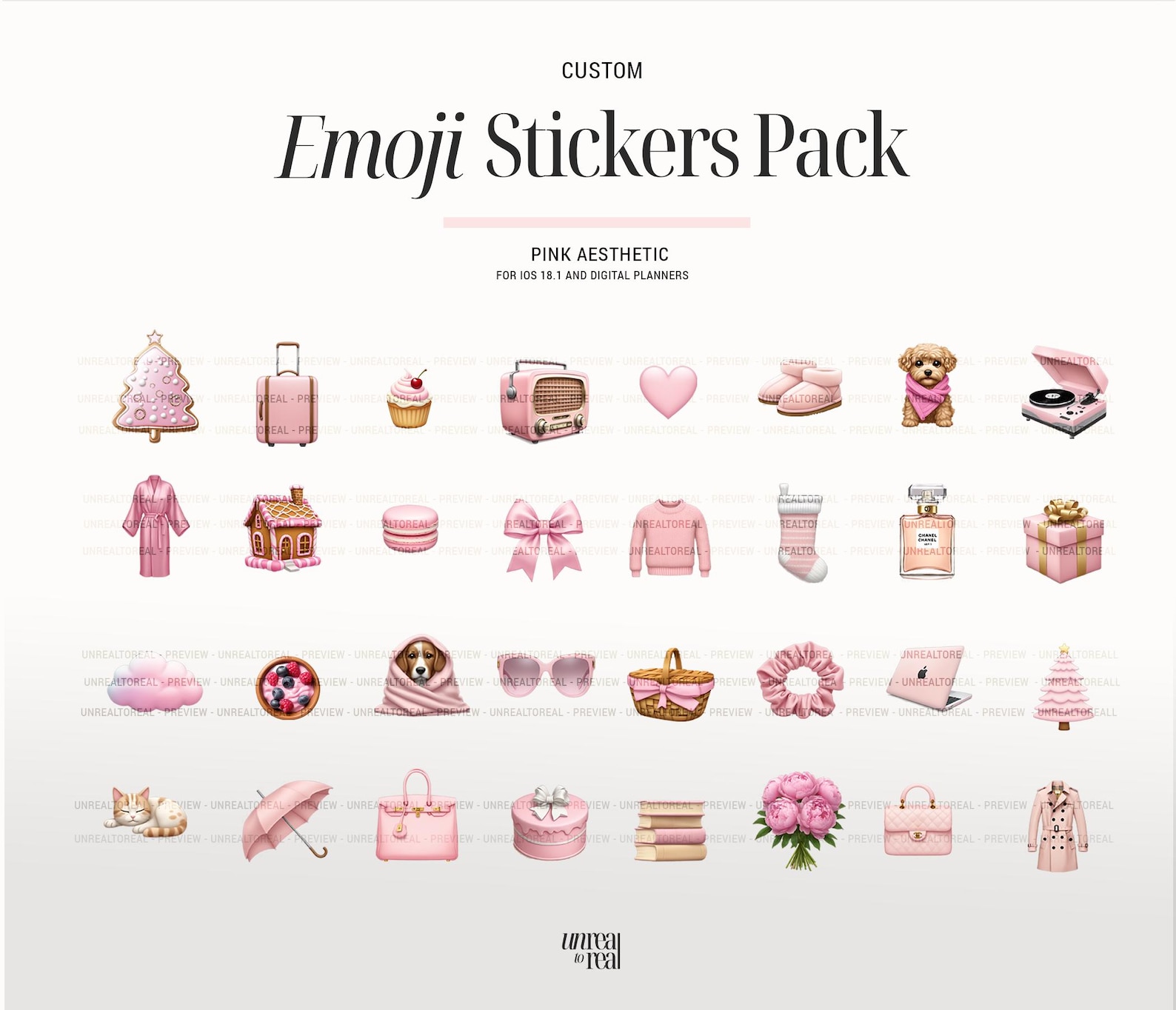 IPhone Emoji Pink Aesthetic Icons | Custom Ios 18 Emojis Icons Pack ...