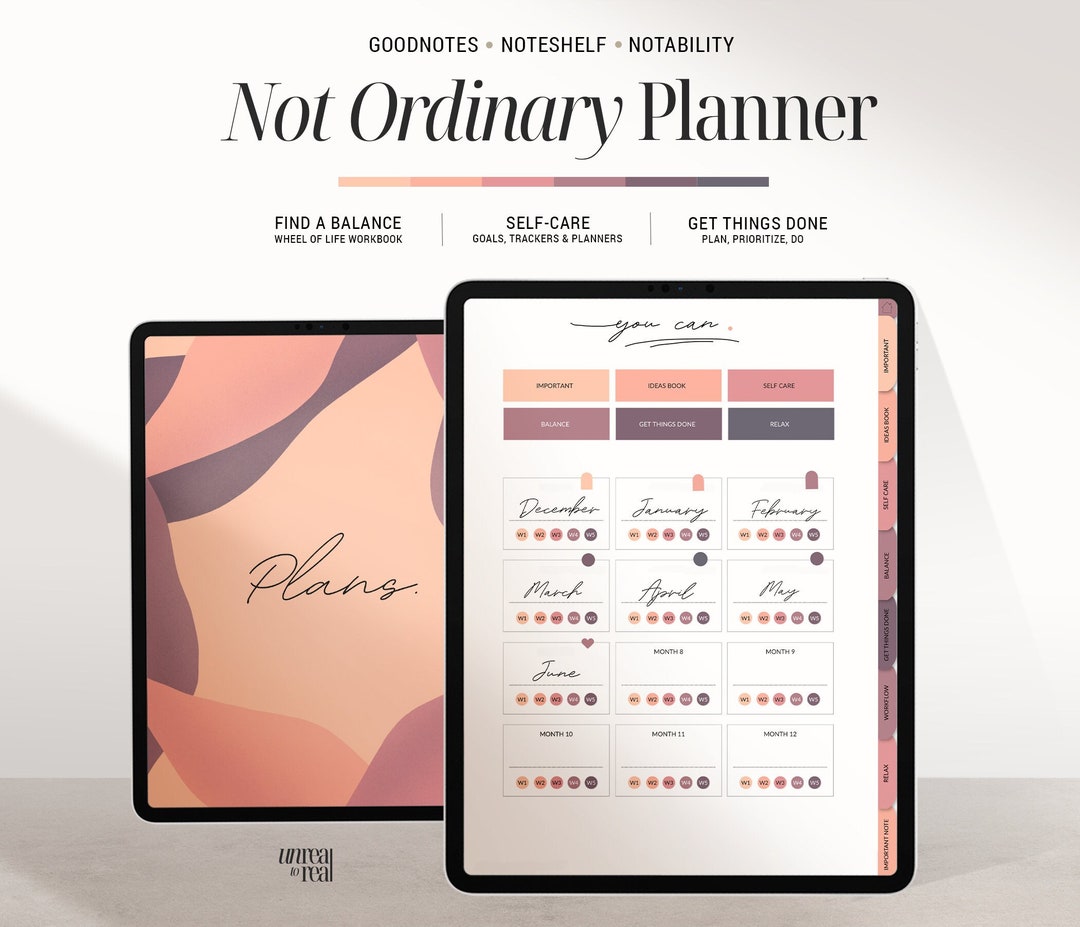 2024 Ultimate Digital Planner for Goodnotes Interactive, Undated ADHD ...