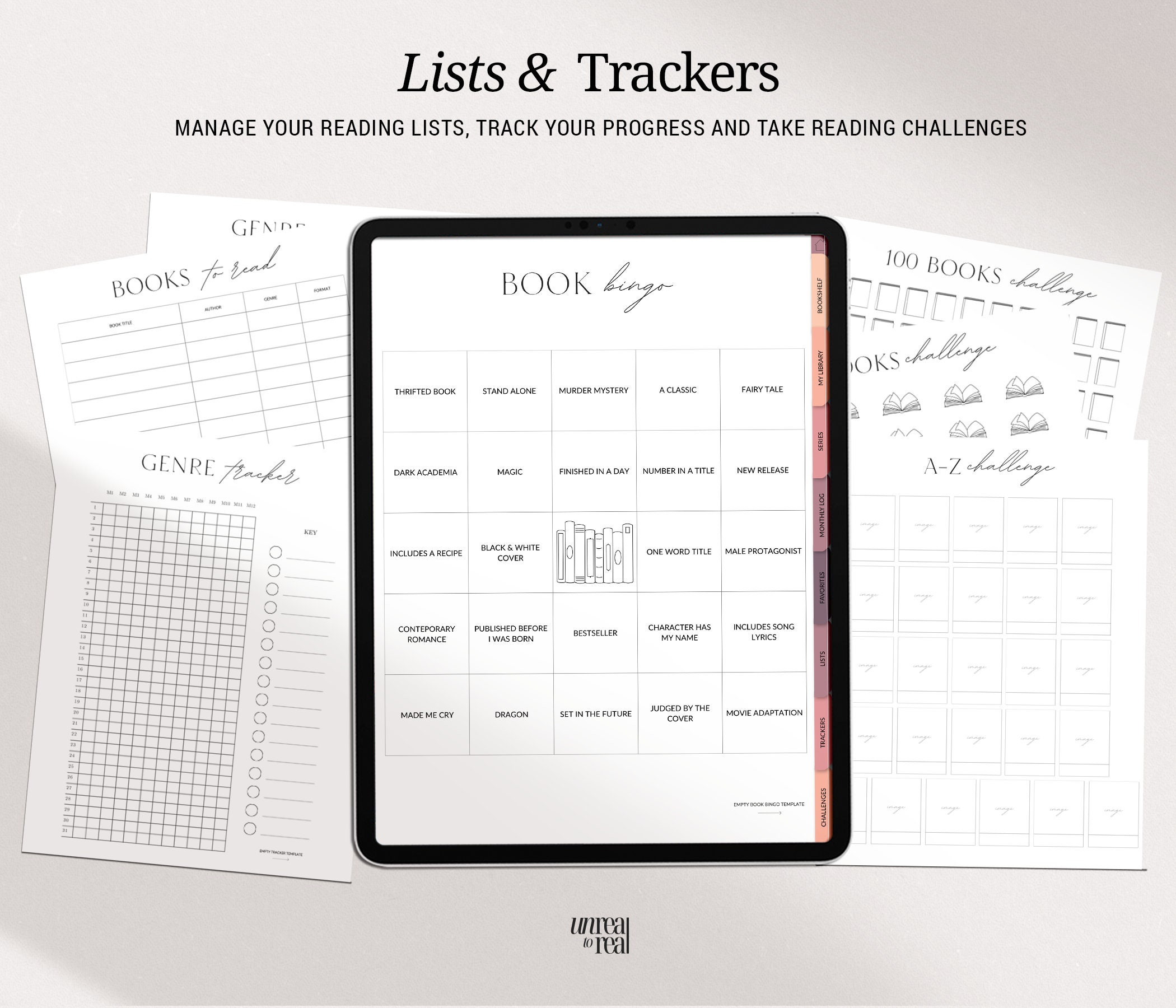 Digital Reading Journal for Book Lovers: Interactive and Customizable ...