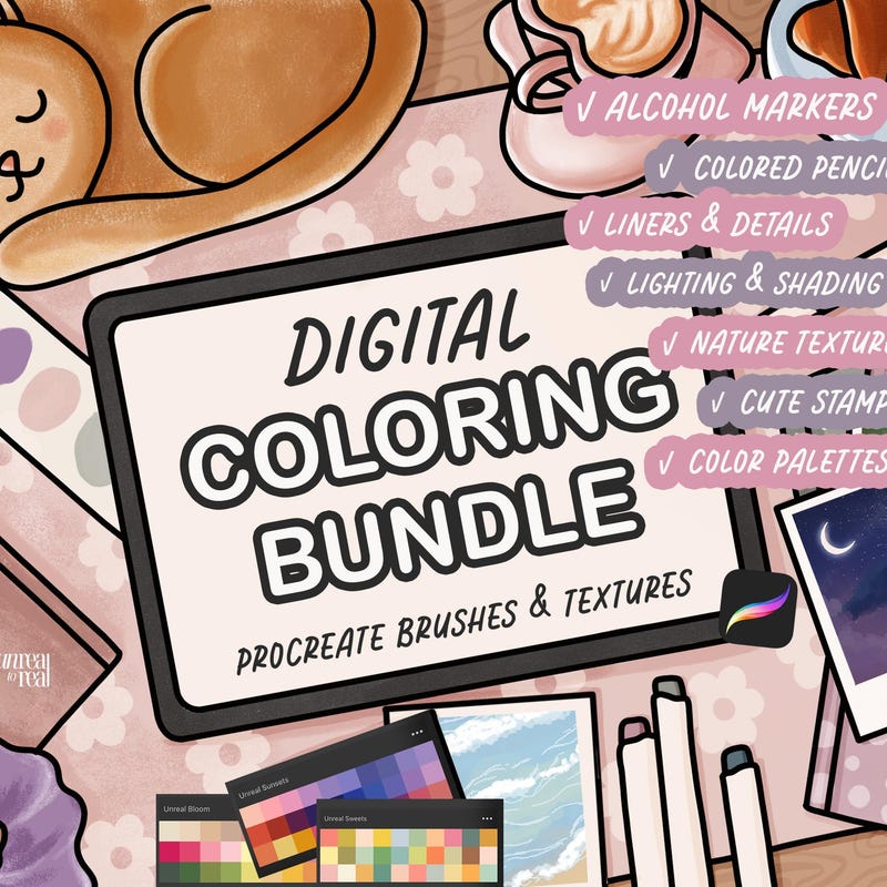 Coloring Pencils Brushes - Etsy