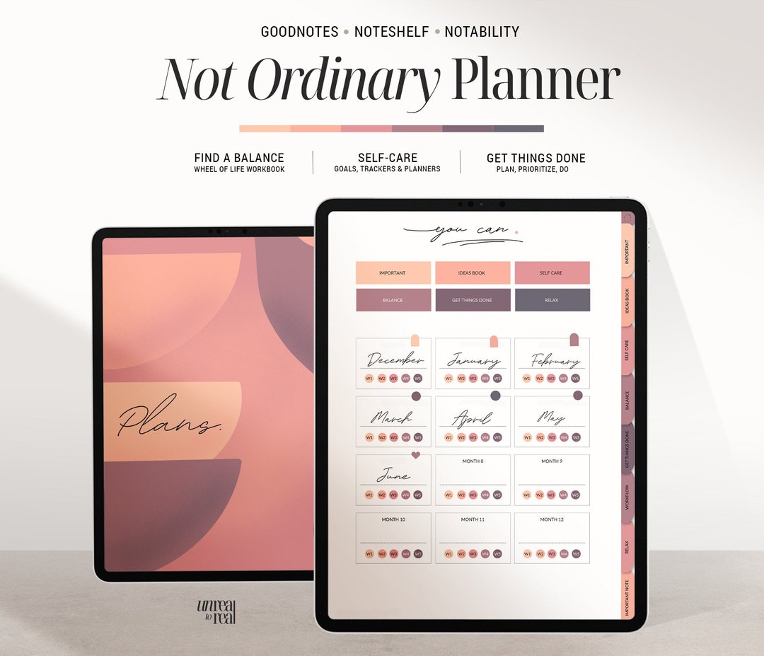 Ultimate Digital Planner for Goodnotes - Interactive, Undated All-in ...