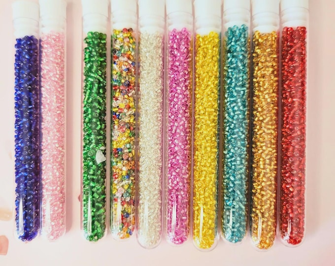 Store Closing Sale Set of 10 Tubes 2mm Seed Beads, Glass Seed Beads, 11 ...