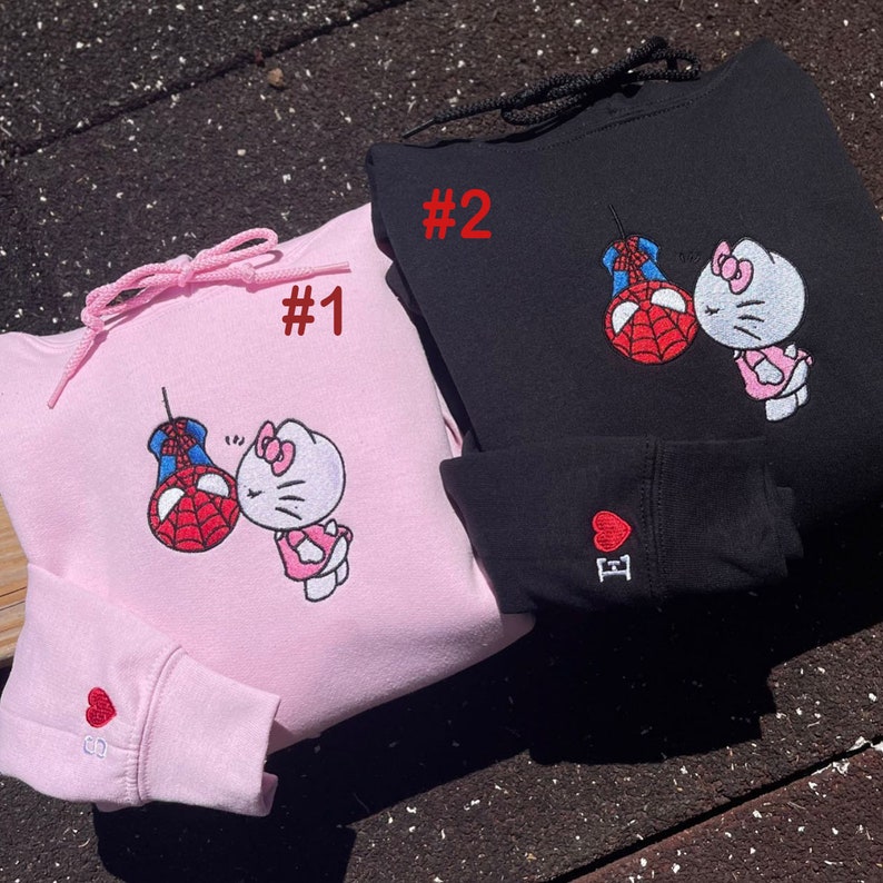 Embroidered Spi.der Kitty Embroidered Sweatshirt, Inspired Hoodies ...