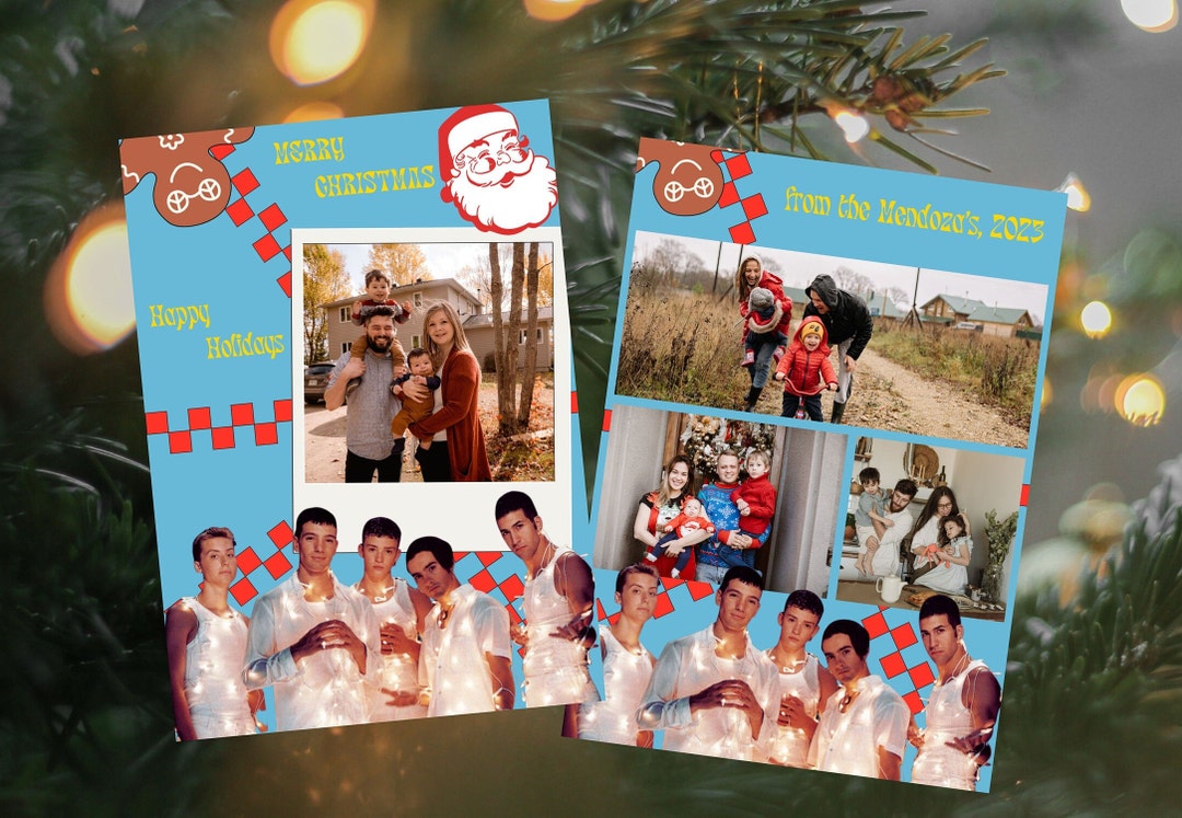 NSYNC Christmas Card, Fun Family Photo - Etsy