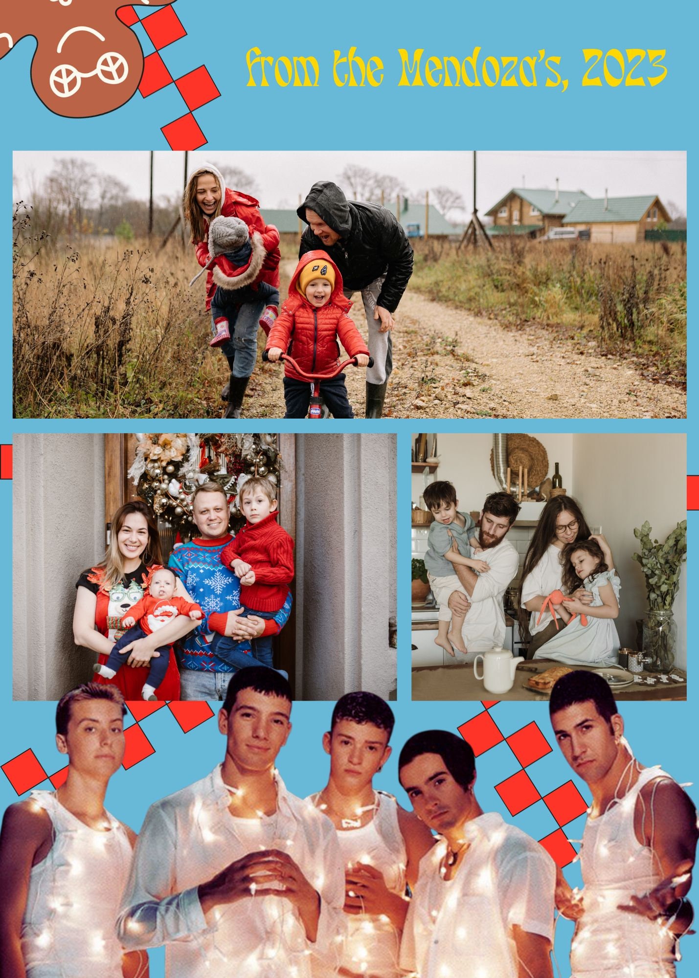 NSYNC Christmas Card, Fun Family Photo - Etsy