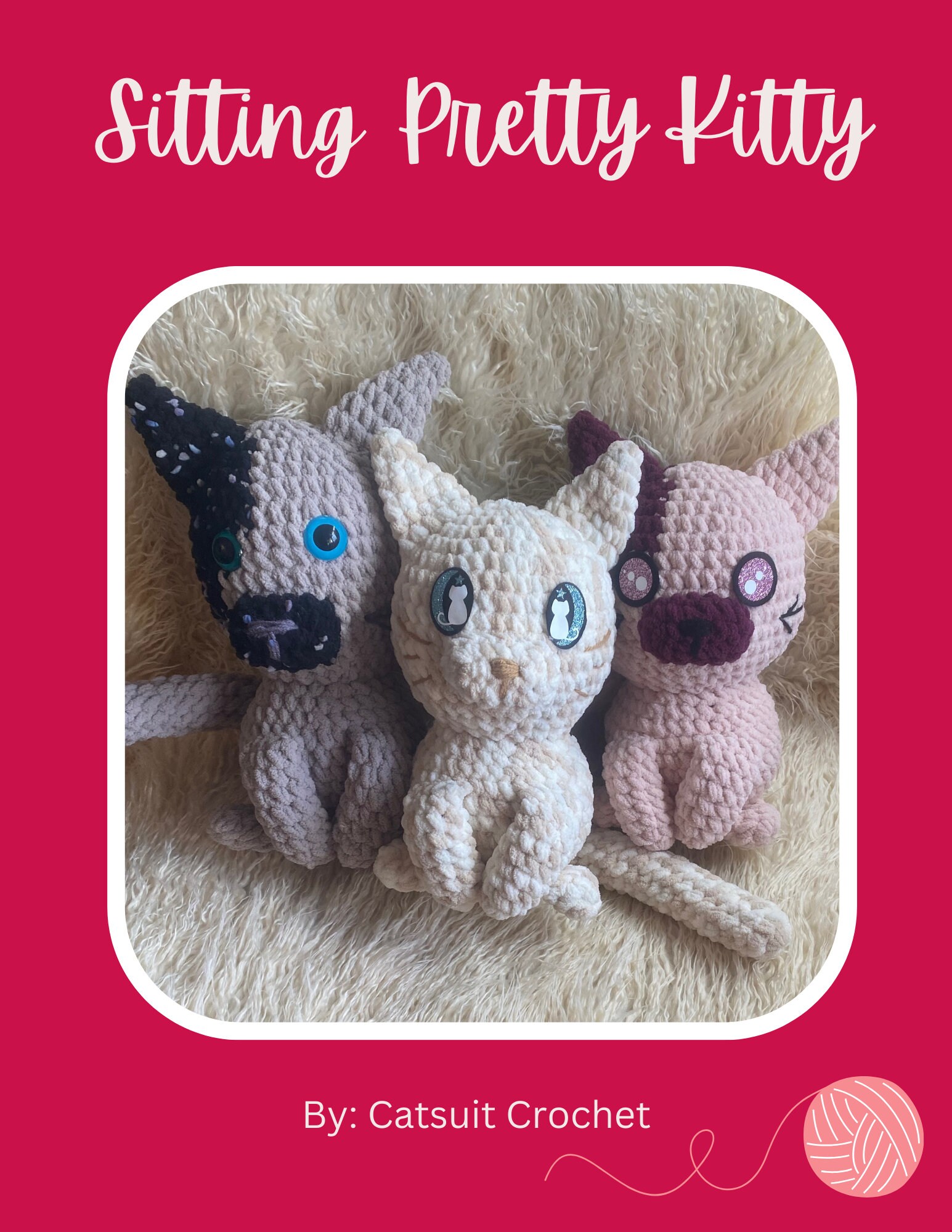 Sitting Pretty Kitty Crochet Pattern, Cat Crochet Pattern, Amigurumi ...