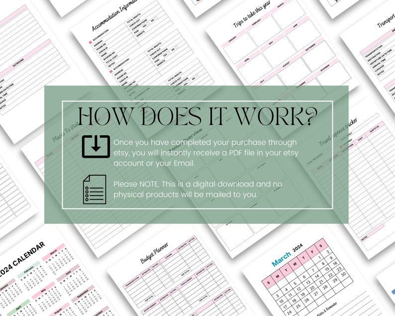 Editable Travel Planner Template Trip Itinerary Planner Canva Vacation ...