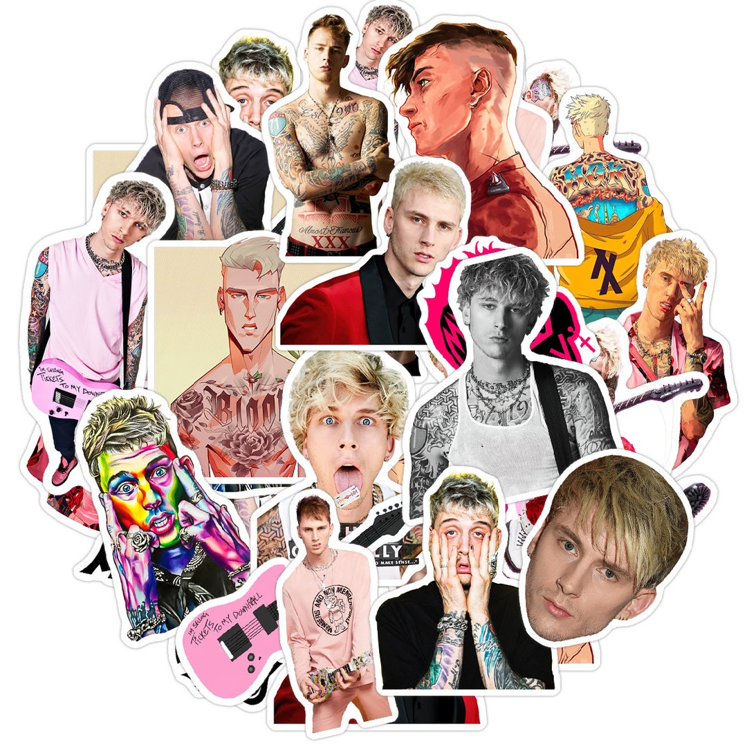 20 Pcs Stickers Pack MCK Singer Sheet Rapper Sticker Vinyl Waterproof ...