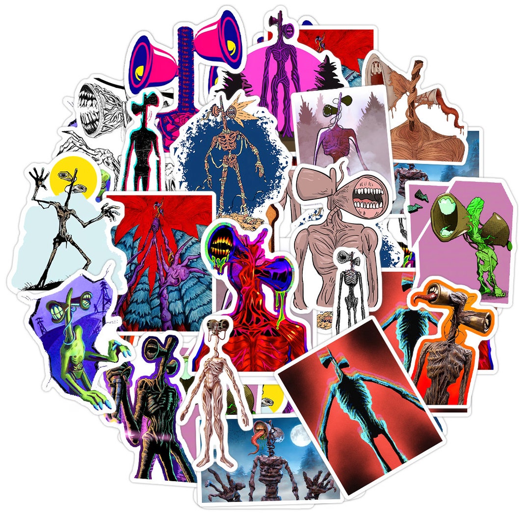 20PCS Decals Siren Head Stickers Waterproof Vinyl Decals for Water ...