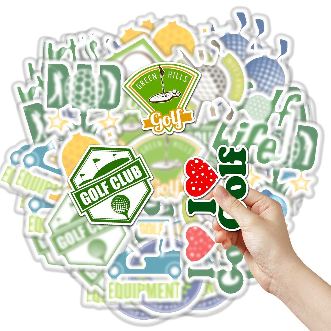 20 Pcs Stickers Pack Golf Sport Sheet Sticker Vinyl Waterproof Decal ...