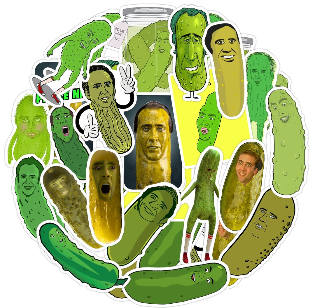 20 Pcs Stickers Pack Nic Sheet Sticker Actor Meme Vinyl Waterproof ...