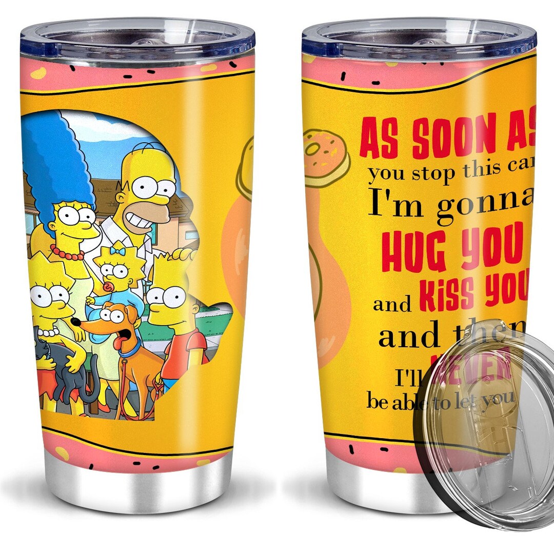 Tumbler 20 30 Oz Simp Cartoon Stainless Steel Tv Series Vacuum ...