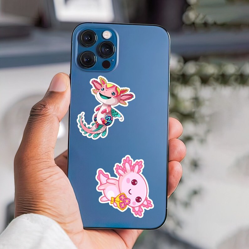 20 PCS Stickers Vinyl Axolotl Car Laptop Bottle Waterproof Decals ...