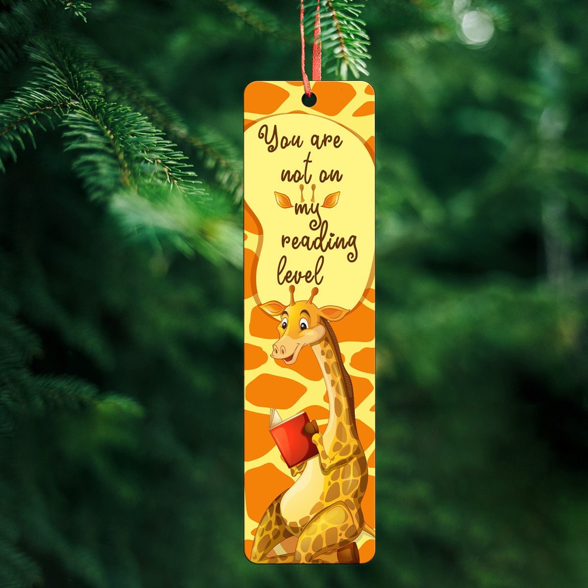 Bookmarks Ruler Metal You Are Not on My Reading Level Giraffe Measure ...