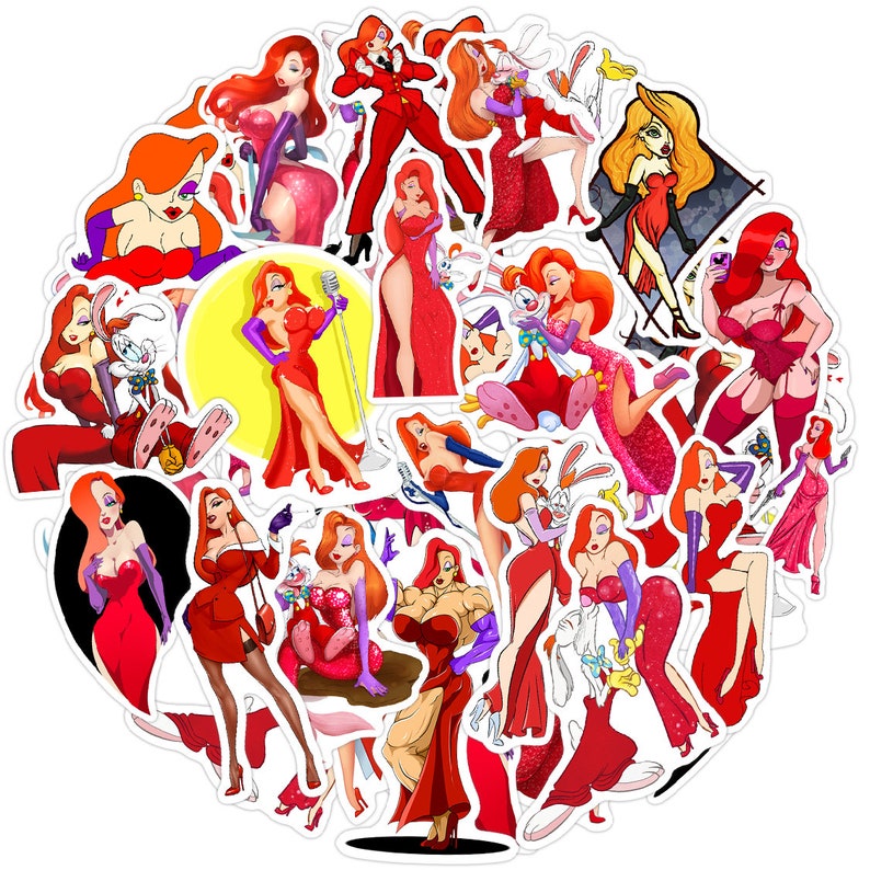 20 Pcs Stickers Pack Jess Rabb Sheet Cartoon Sticker Vinyl Waterproof ...