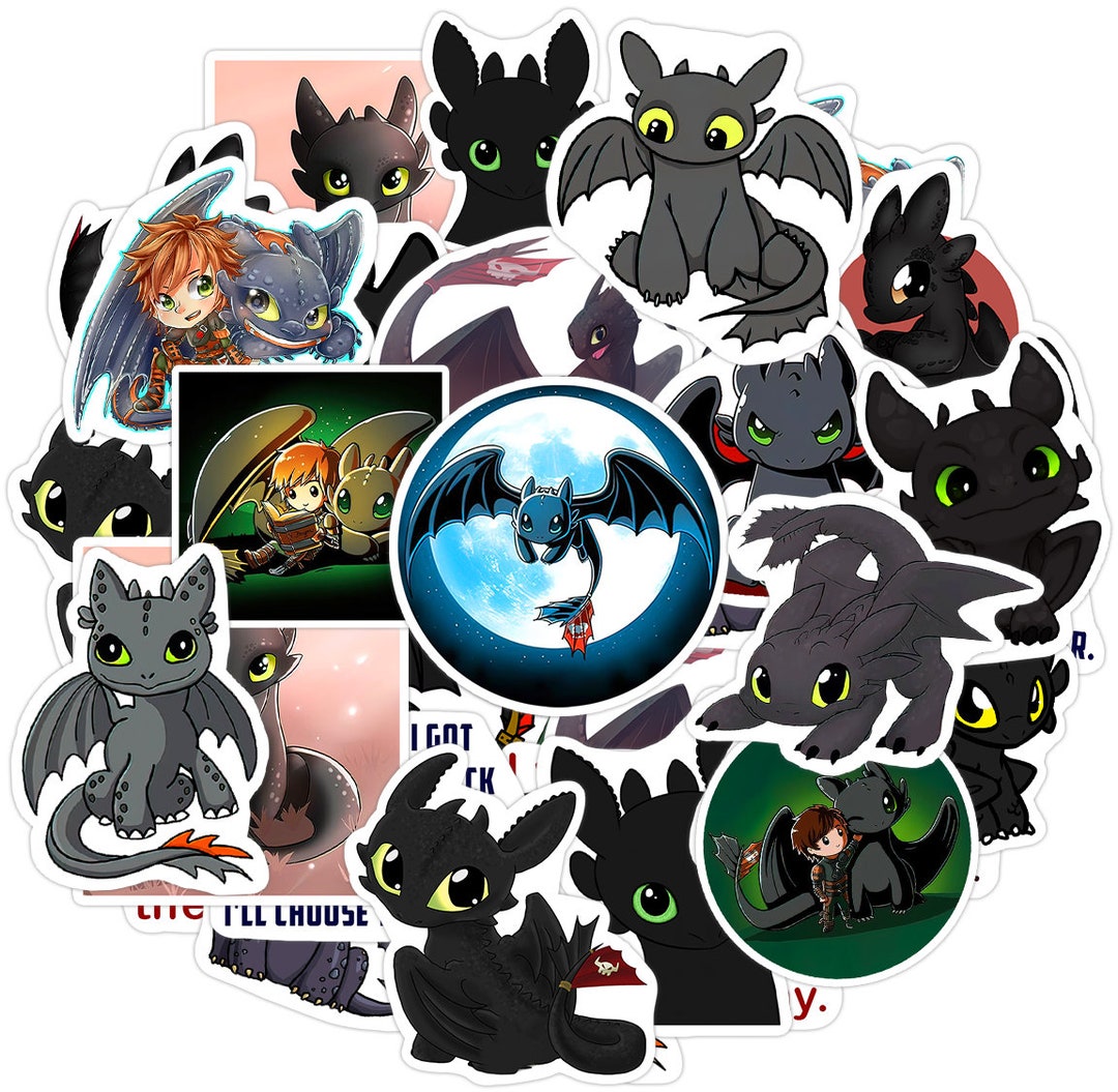 20 Pcs Stickers Pack Dragons Sheet Sticker Vinyl Waterproof Cartoon ...