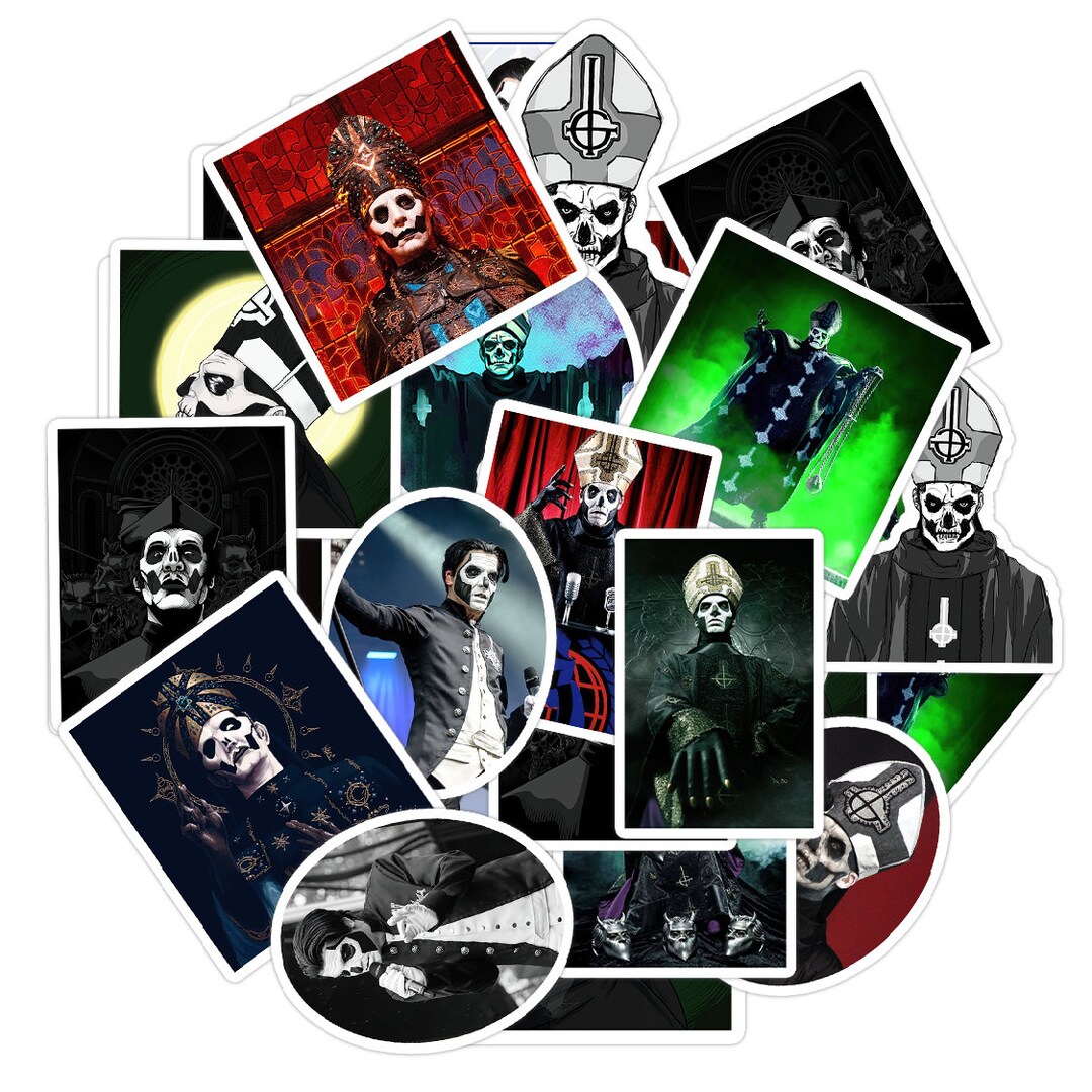 20 PCS Stickers Pack Papa Sticker Rock Star Waterproof Vinyl Decals for ...