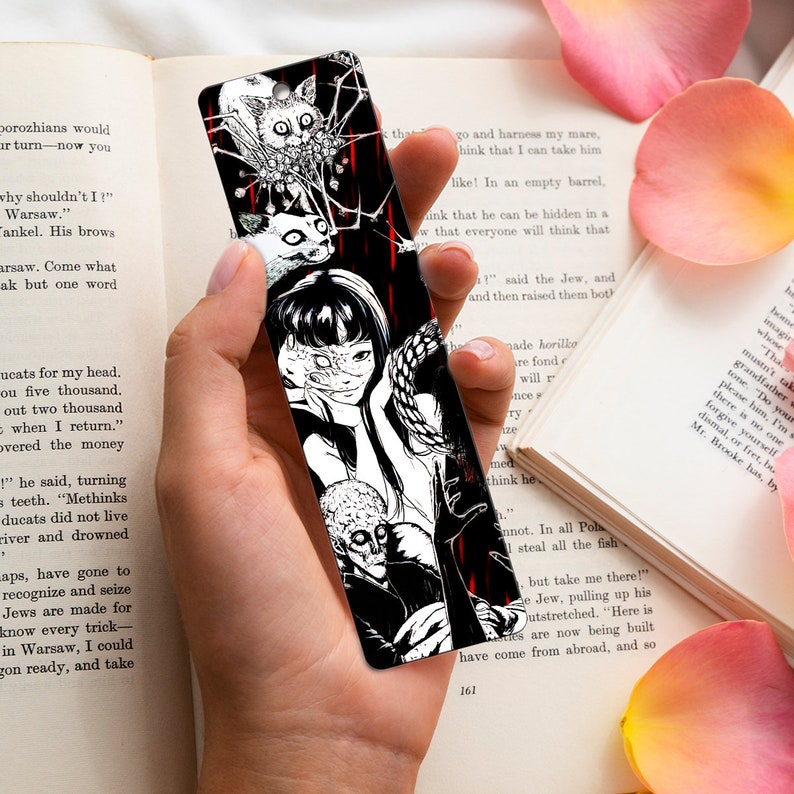 Bookmarks Metal Ruler Jun Ito Horror Manga Tassels Reading Measure ...