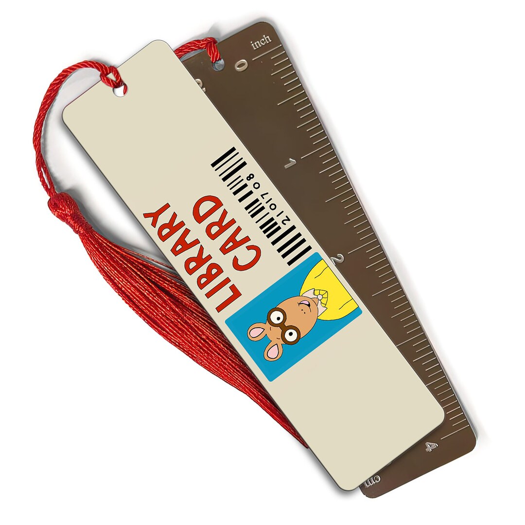 Bookmarks Metal Ruler Arth Library Card Cartoon Tassels Reading Measure ...