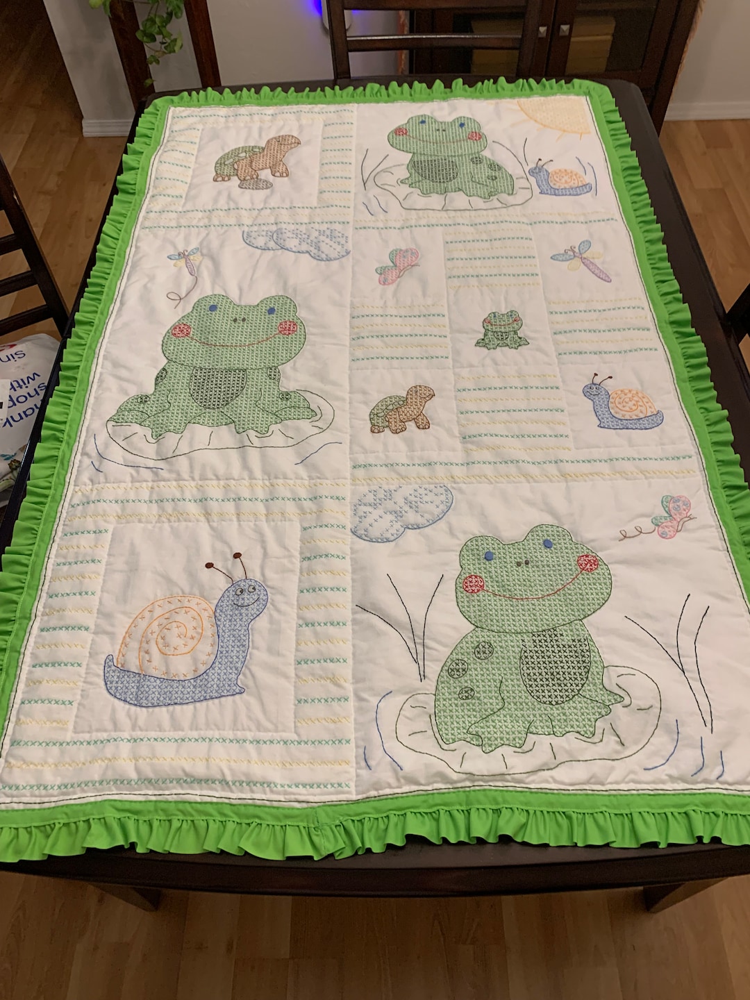 Its A Frogs Lifehandmade Baby Quilt - Etsy