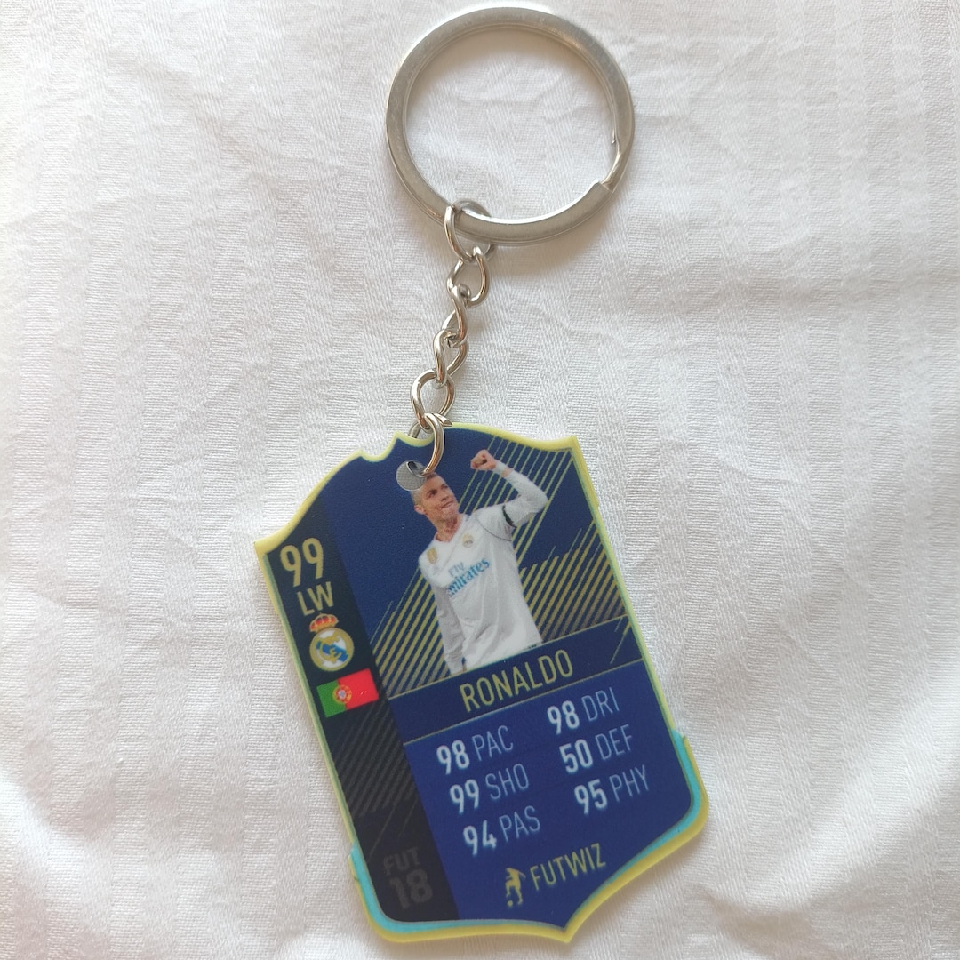 Cristiano Ronaldo CR7 Fut Card Keychain | Real Madrid Gift for Him ...